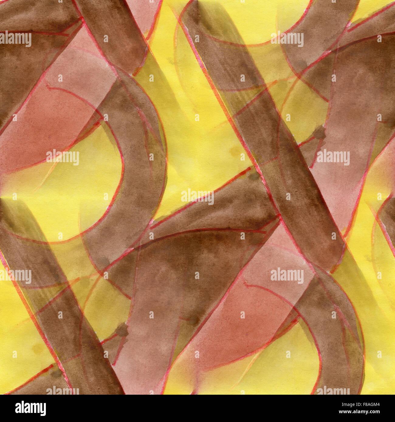 texture seamless yellow brown watercolor handmade background wallpaper ...