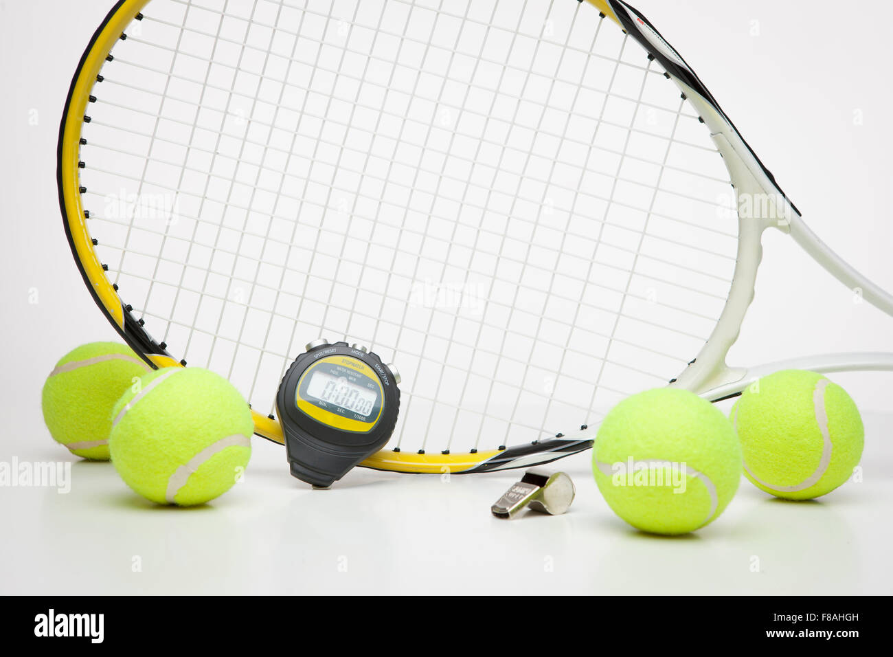 Tennis related objects Stock Photo - Alamy