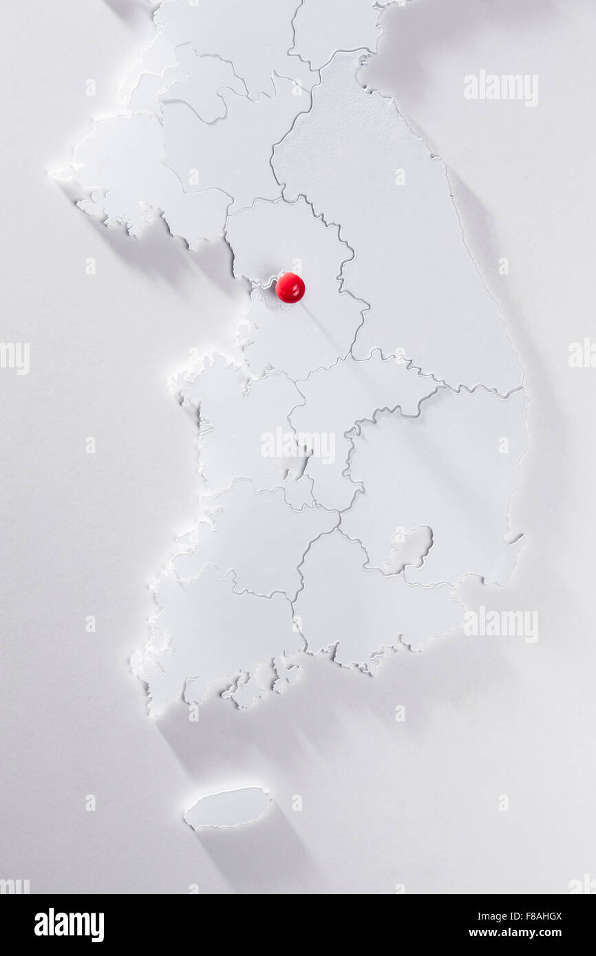 Map of korea hi-res stock photography and images - Alamy