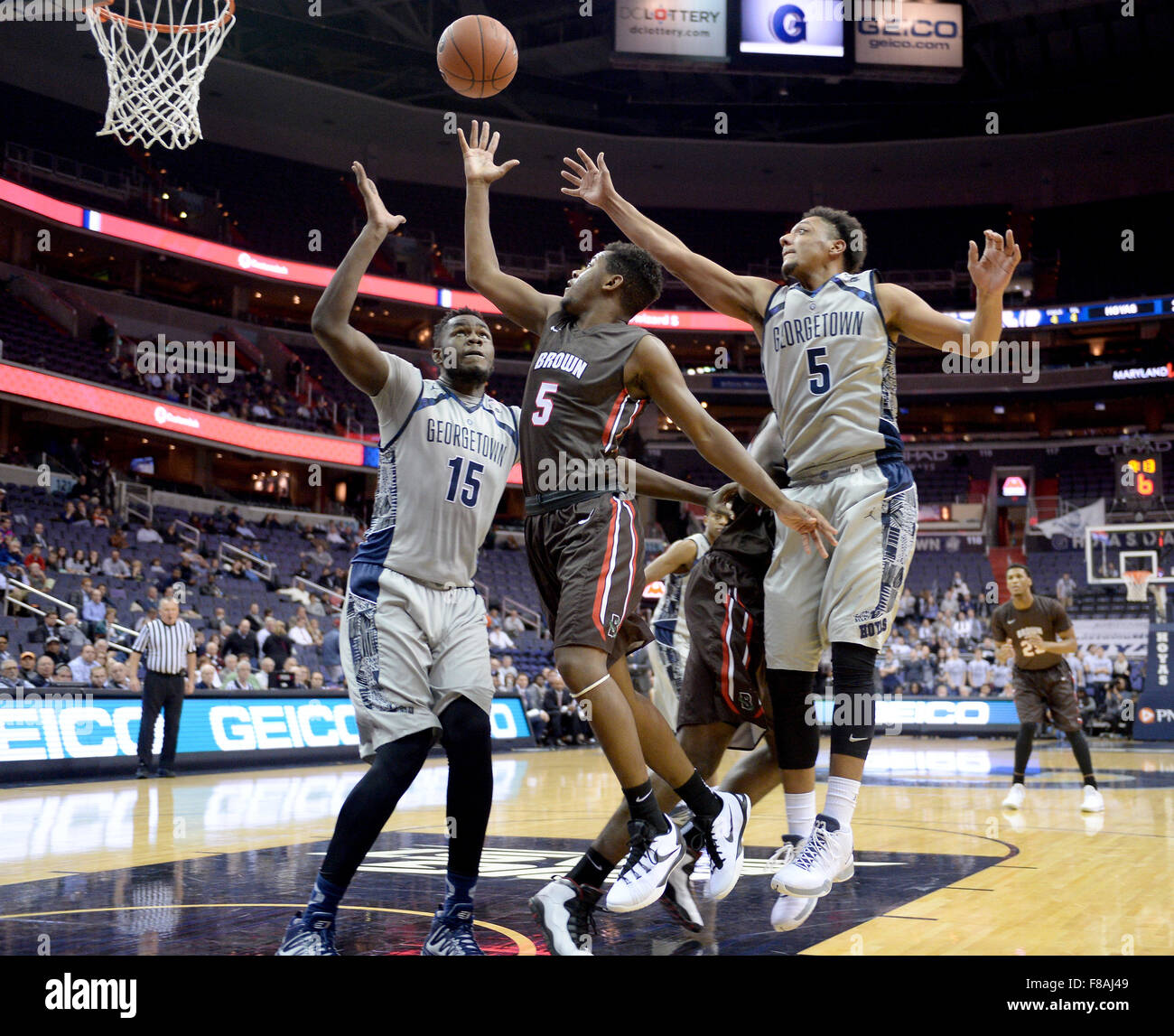 Washington, DC, USA. 7th Dec, 2015. 20151207 - Brown guard TAVON ...