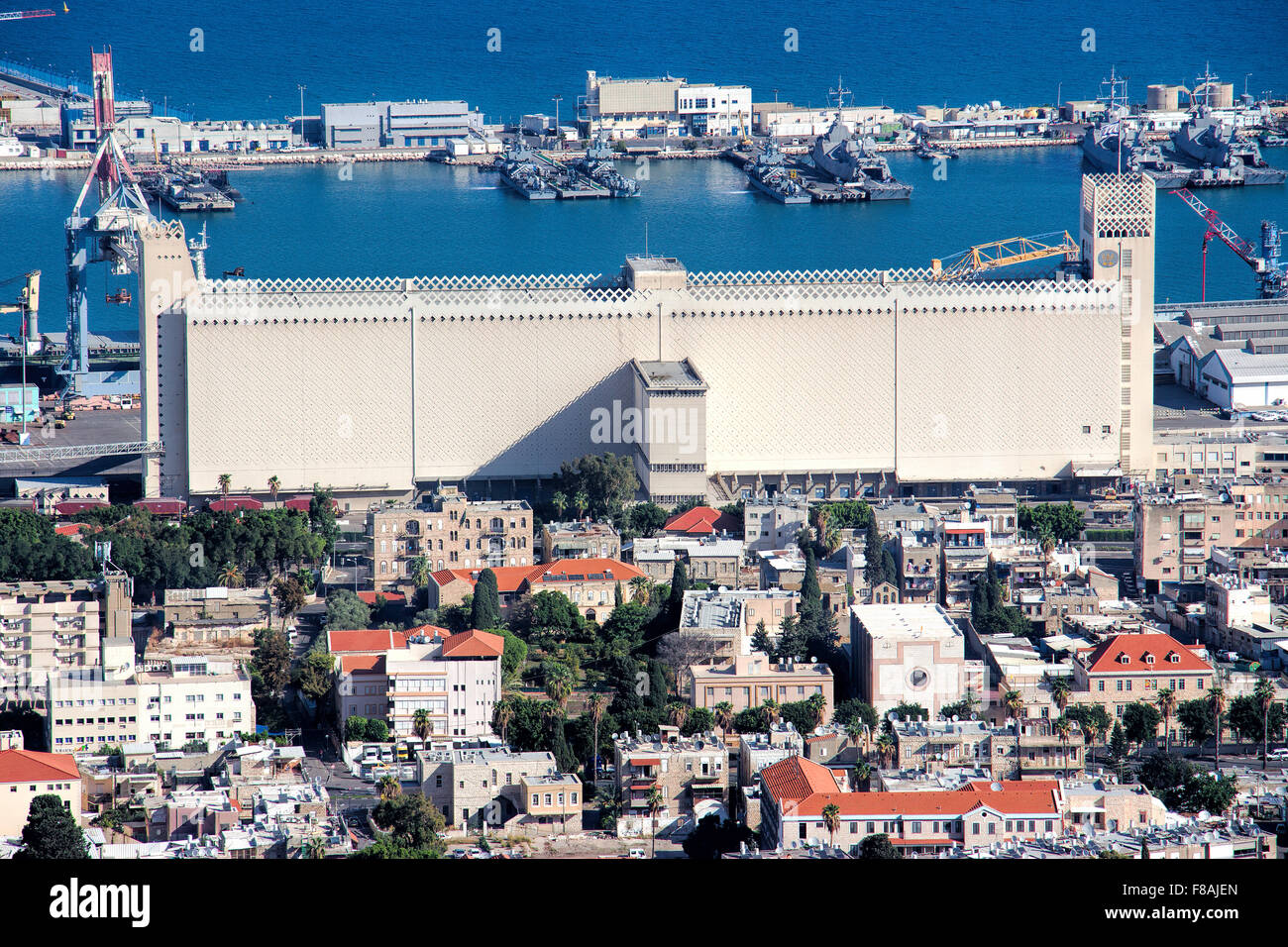 Grain terminal, Haifa Stock Photo - Alamy