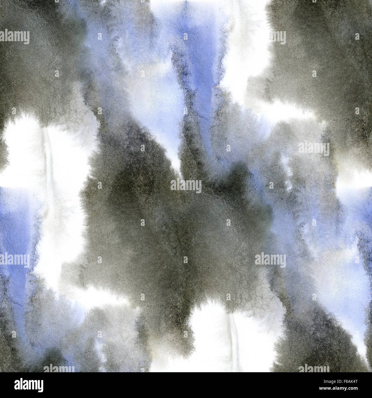 seamless blue black texture watercolor handmade background wallpaper ...