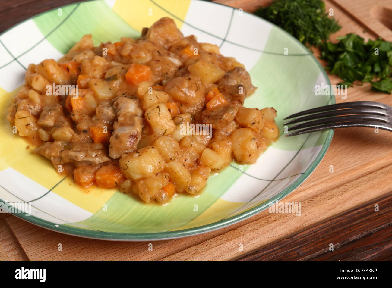 Vegetable Stew with Chicken Gizzards Stock Photo - Alamy