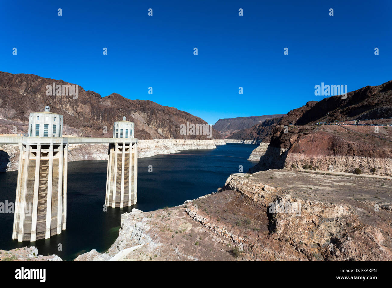 Colorado River leading up to the Hoover Dam - Clark County, NV Stock ...
