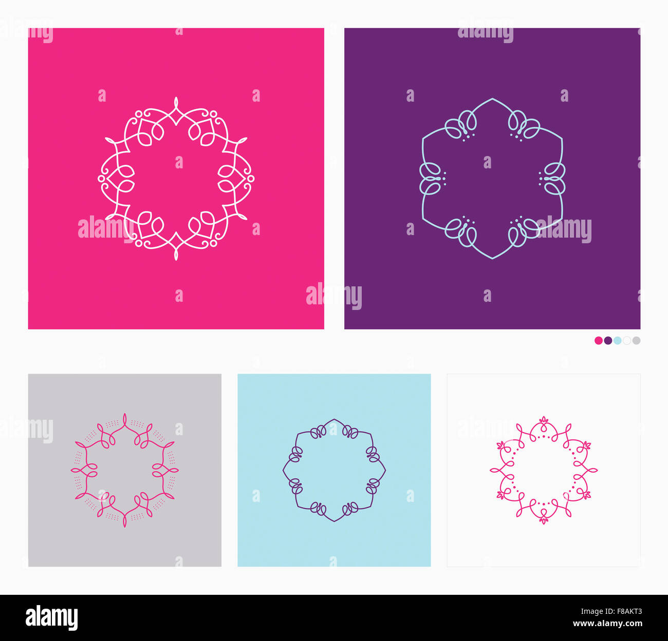 Set of various patterns for cards Stock Photo - Alamy