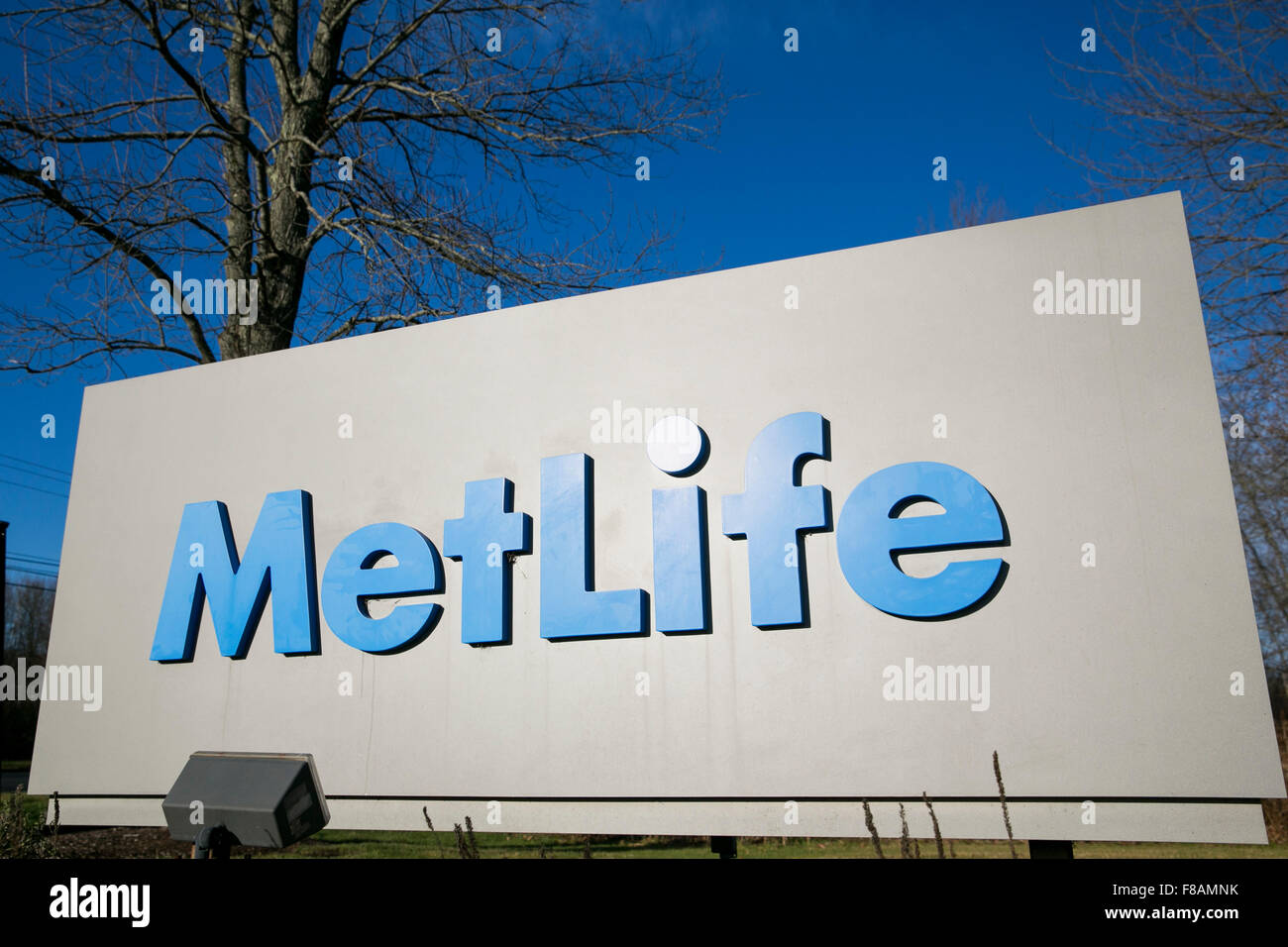 A logo sign outside of a facility occupied by MetLife, Inc., in ...