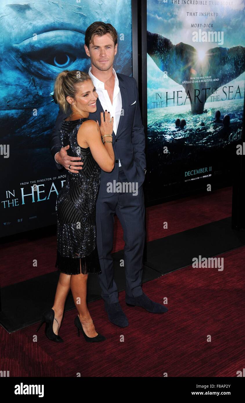 New York, NY, USA. 7th Dec, 2015. Elsa Pataky, Chris Hemsworth at ...