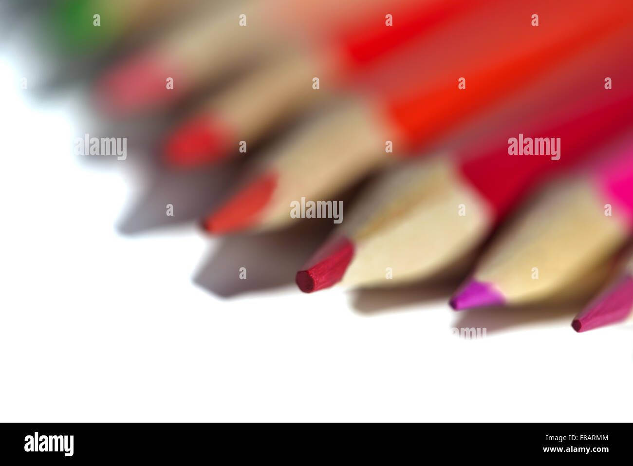 children education concept with colorful wooden pen isolated on white ...