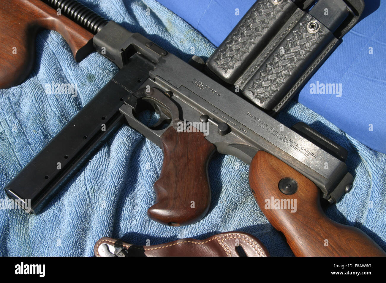A collector 45 caliber Thompson Semi-Automatic Carbini Stock Photo - Alamy