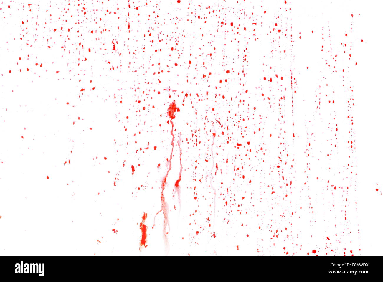 Colored splashes in abstract shape, isolated on white background Stock ...