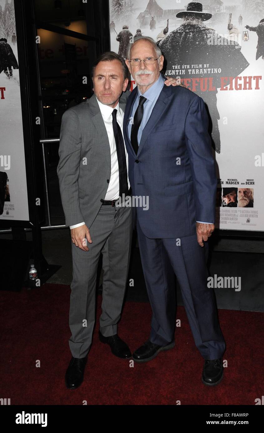 Los Angeles, CA, USA. 7th Dec, 2015. Tim Roth, Bruce Dern at arrivals ...