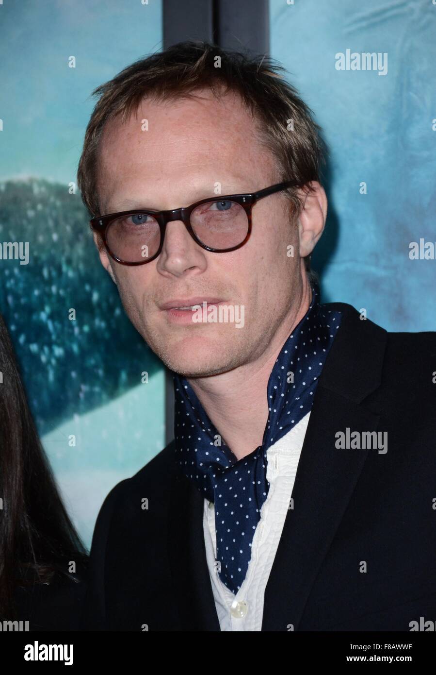 New York, NY, USA. 7th Dec, 2015. Paul Bettany at arrivals for IN THE ...