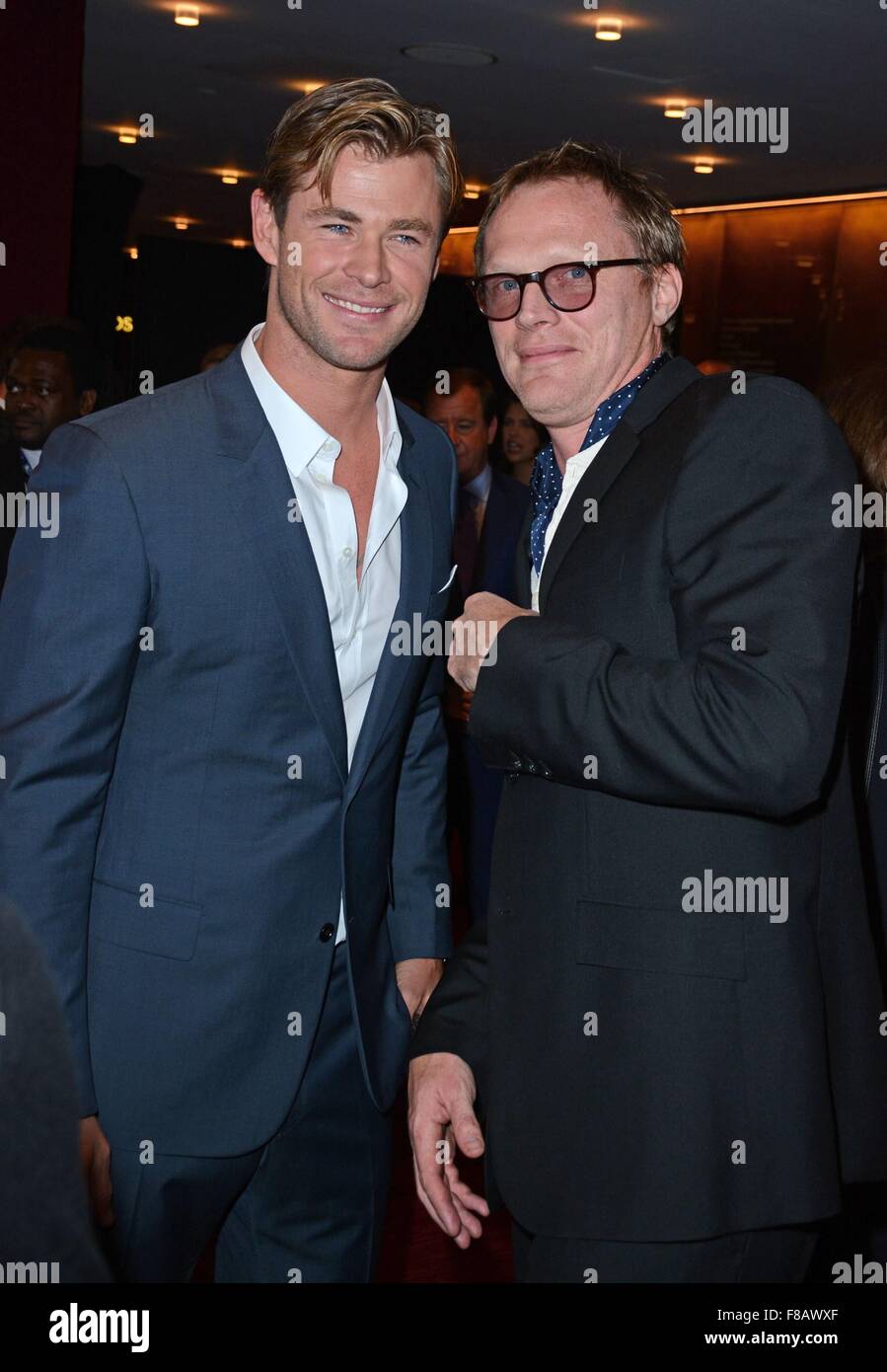 New York Ny Usa 7th Dec 2015 Chris Hemsworth Paul Bettany At