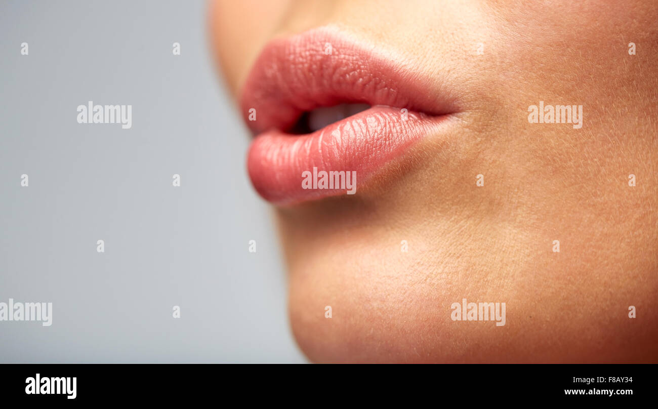 close up of young woman lips Stock Photo - Alamy