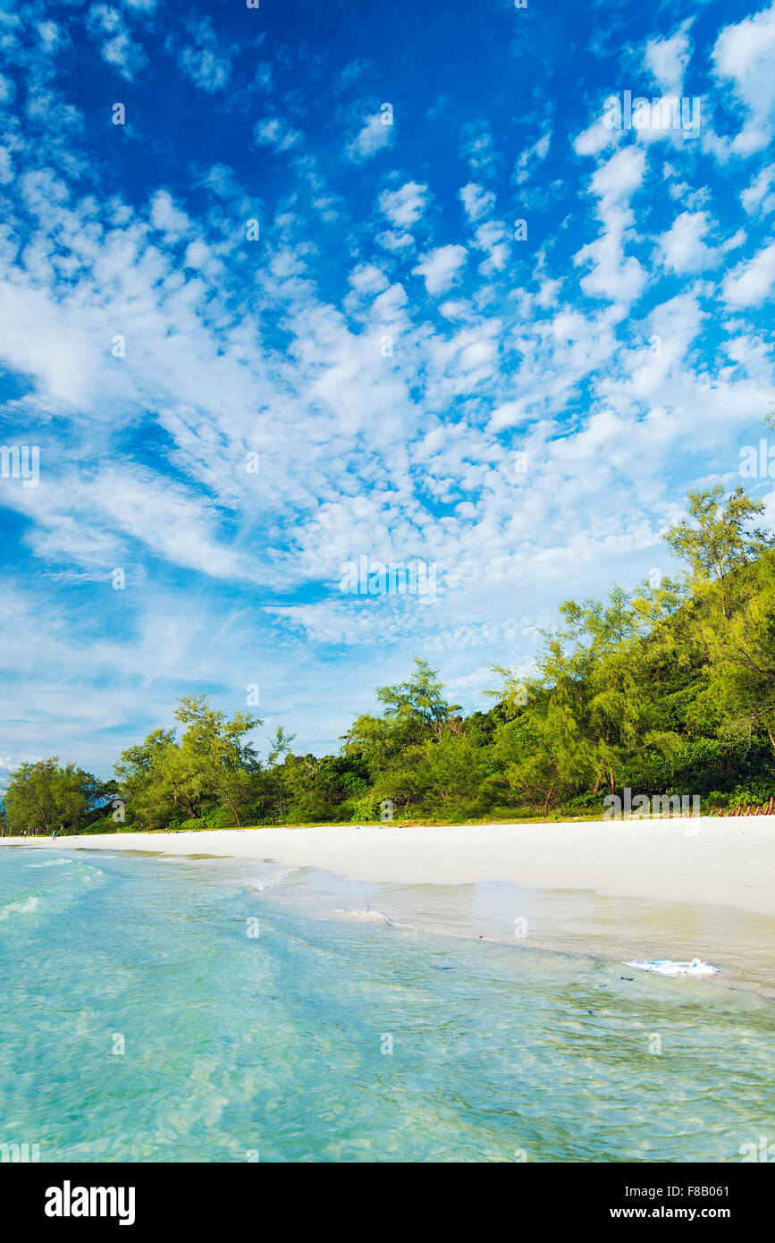 long beach on koh rong island near sihanoukville cambodia Stock Photo ...