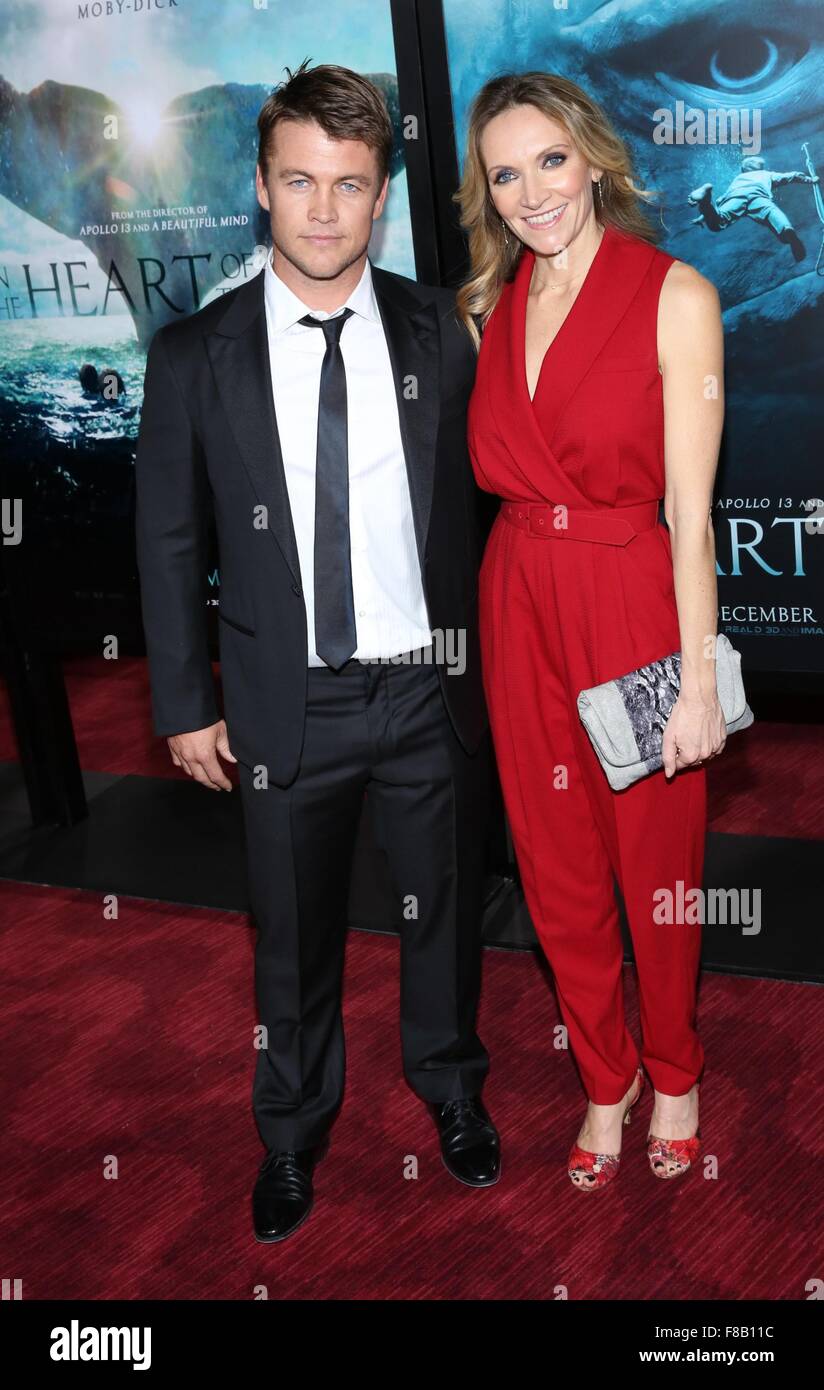 New York, NY, USA. 7th Dec, 2015. Luke Hemsworth with Wife at arrivals ...