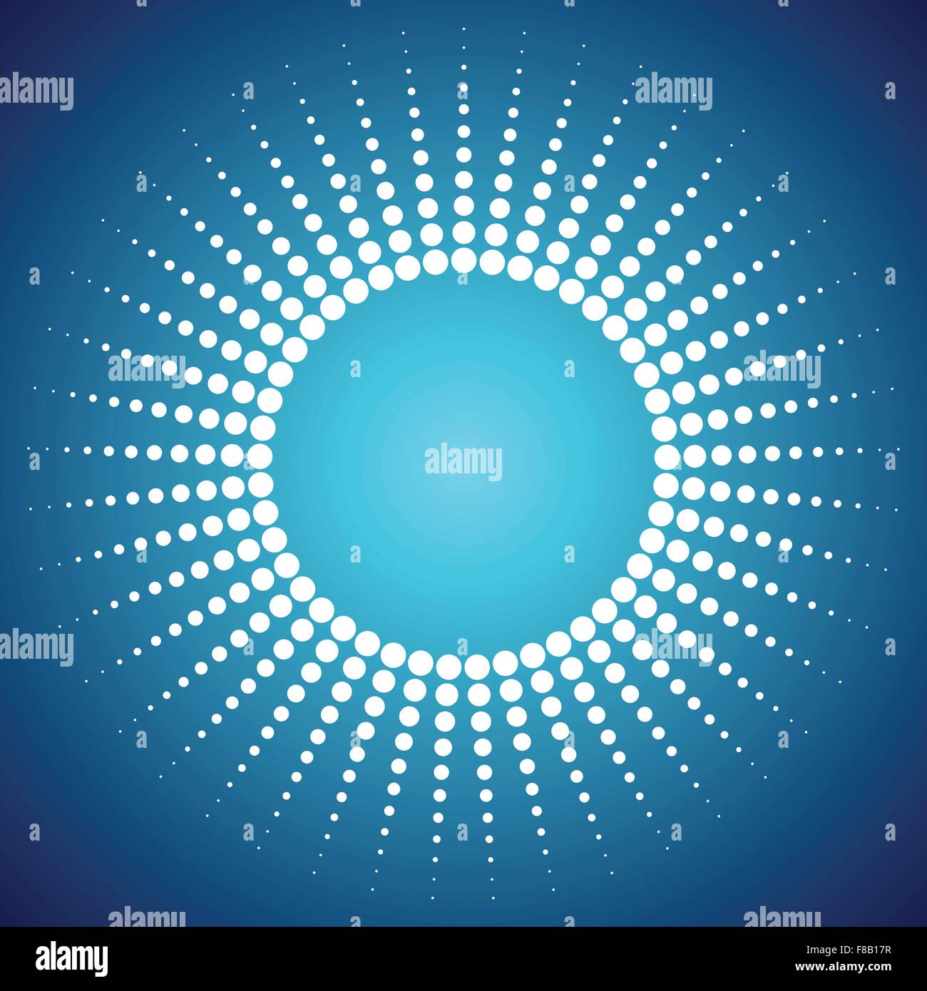 Abstract bright dotted sun background. Vector design Stock Vector Image ...
