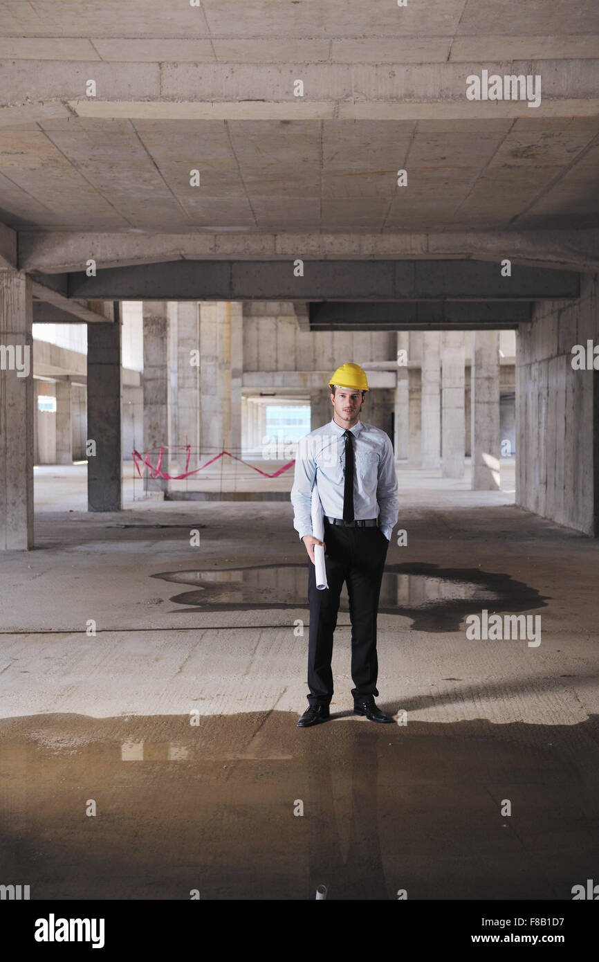 Construction Project business man Architect engineer manager at ...