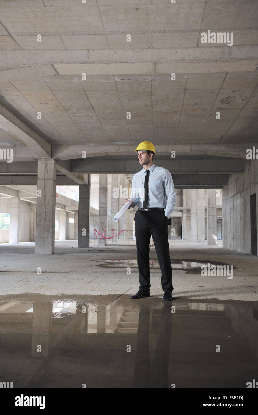 Construction Project business man Architect engineer manager at ...