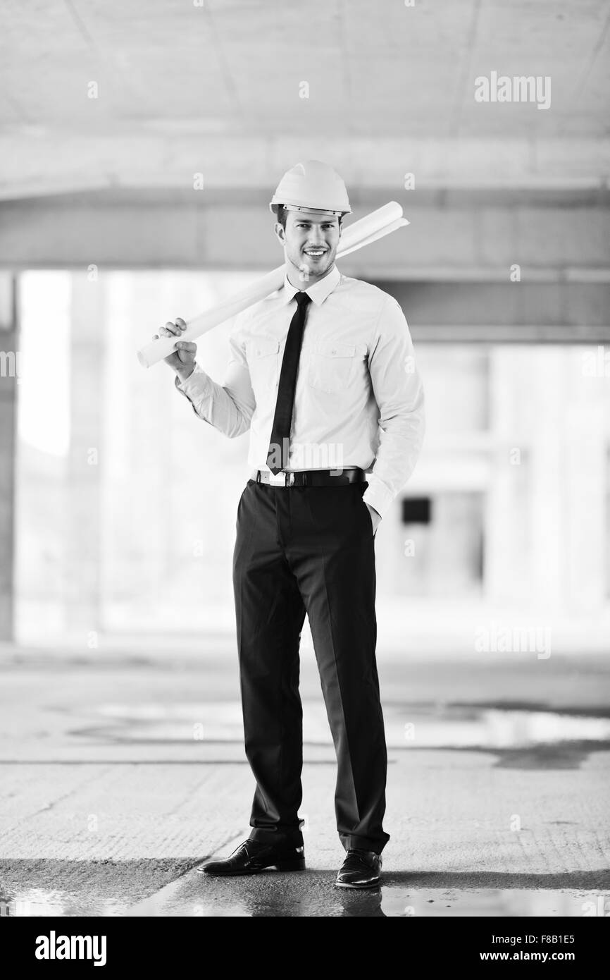 Construction Project business man Architect engineer manager at ...