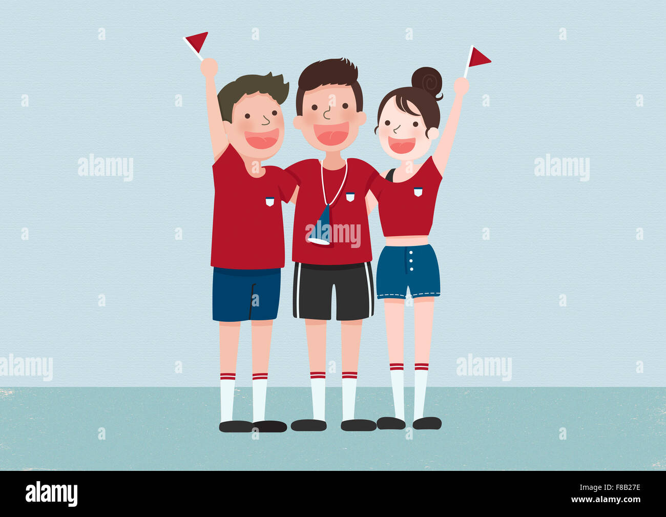 Teamwork at sports Stock Photo - Alamy