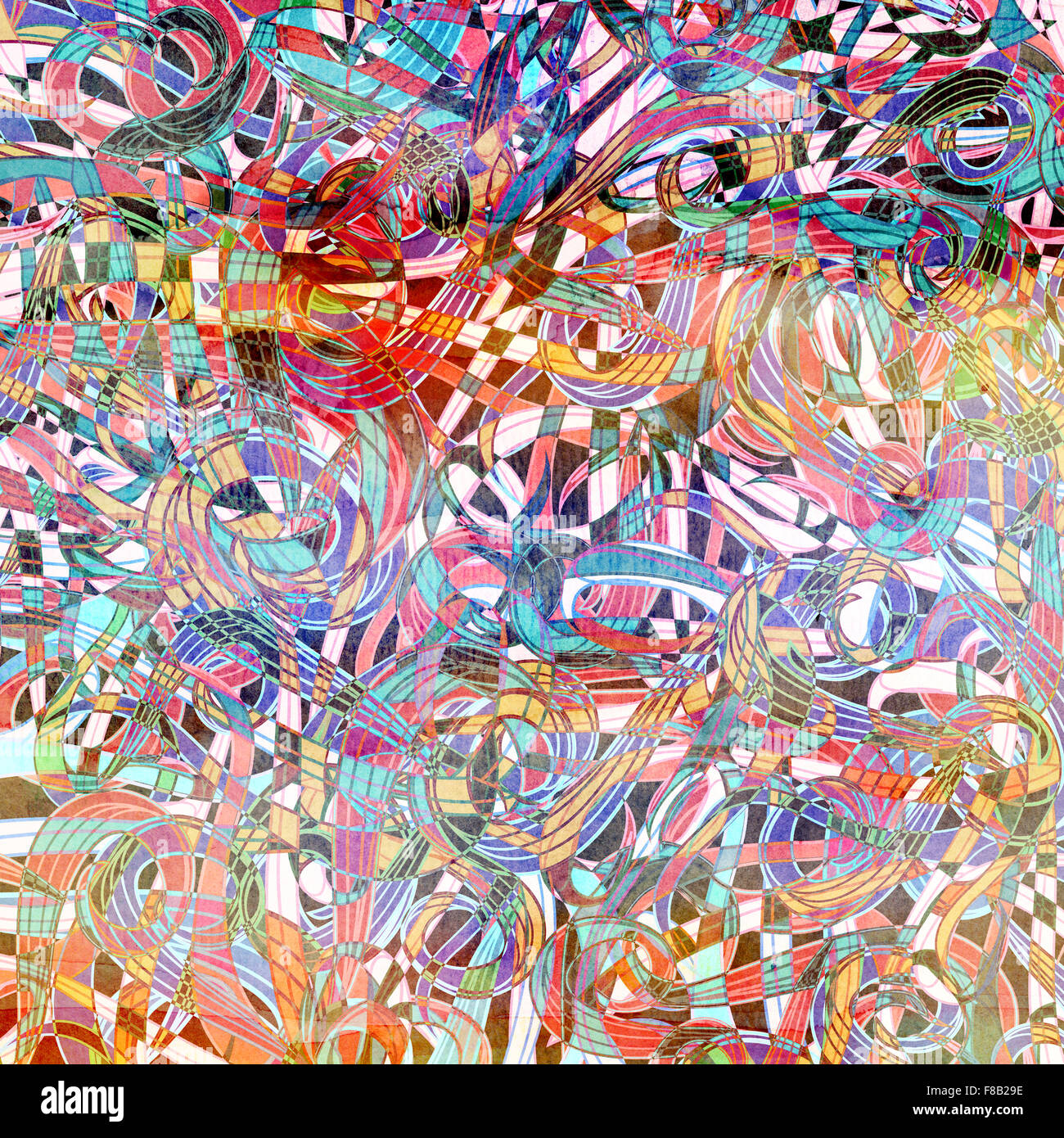 Colorful abstract lines hi-res stock photography and images - Alamy