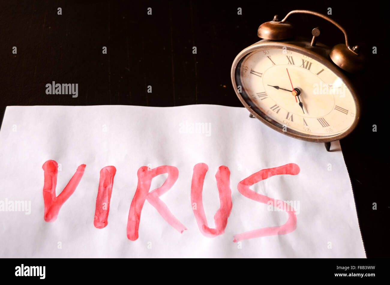 Word Virus Text Stock Photo - Alamy