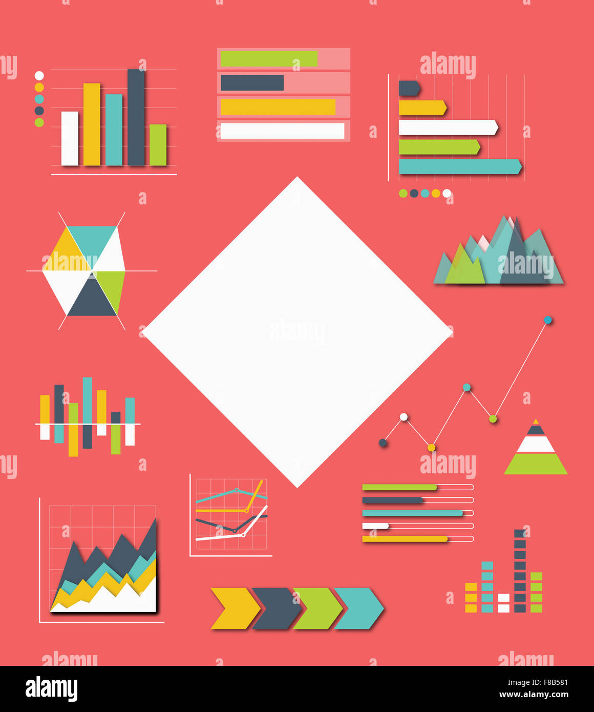 Various infographic graphs and diagrams Stock Photo - Alamy