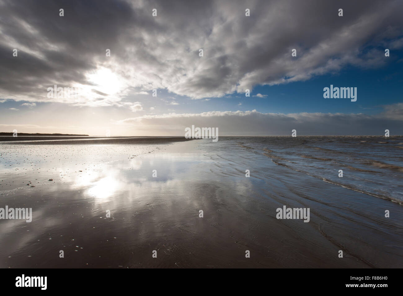 A view from Berrow Beach, Somerset, UK Stock Photo - Alamy