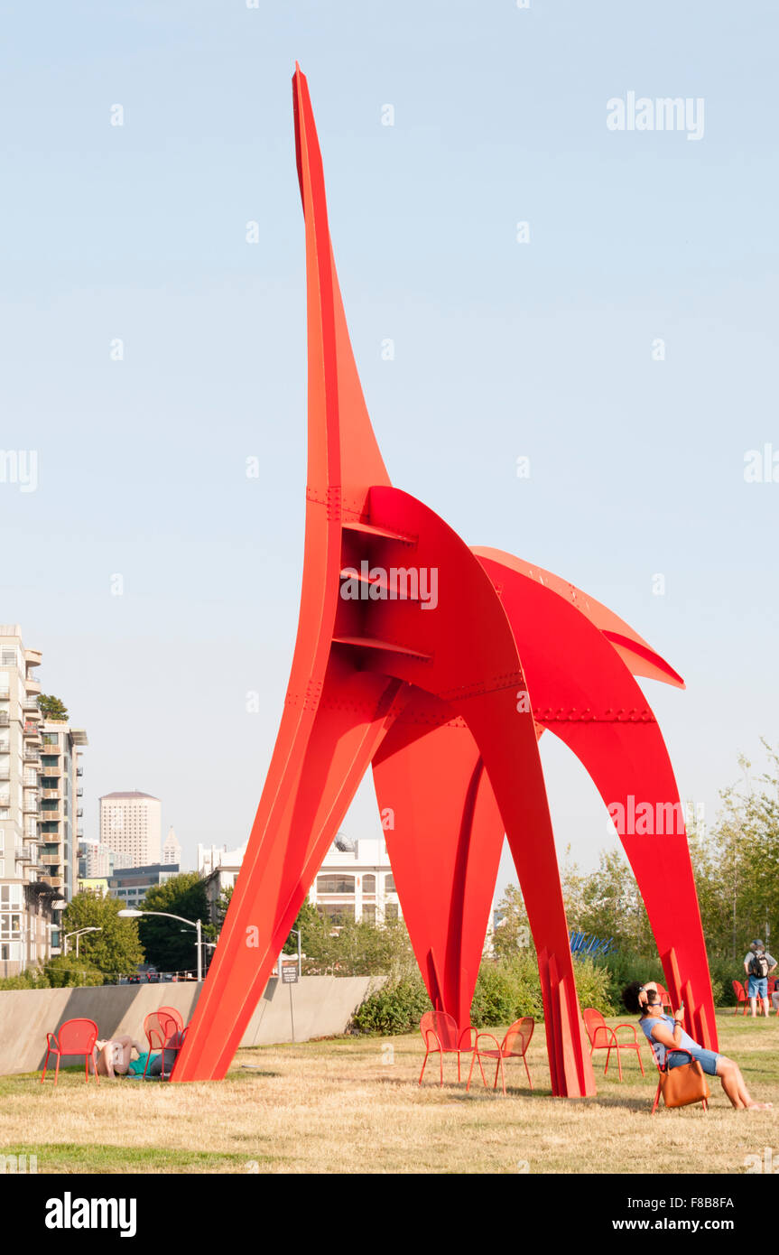 The Eagle sculpture of 1971 by Alexander Calder in the Seattle Olympic ...