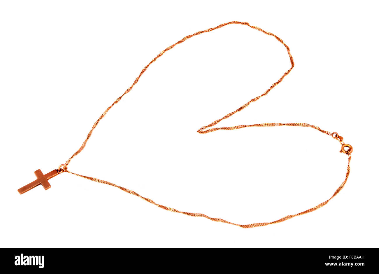 cross and heart shape chain isolated Stock Photo - Alamy