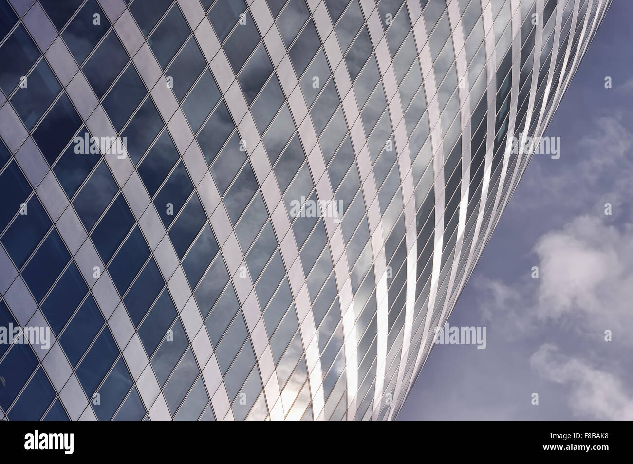 modern business office building, diagonal view in abstract style Stock ...