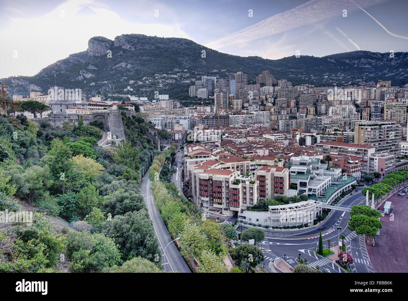 Monte Carlo city, wide view in Monaco Stock Photo - Alamy