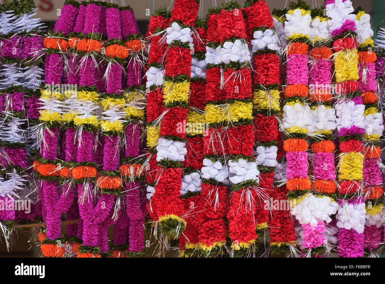 Indian garlands hi-res stock photography and images - Alamy
