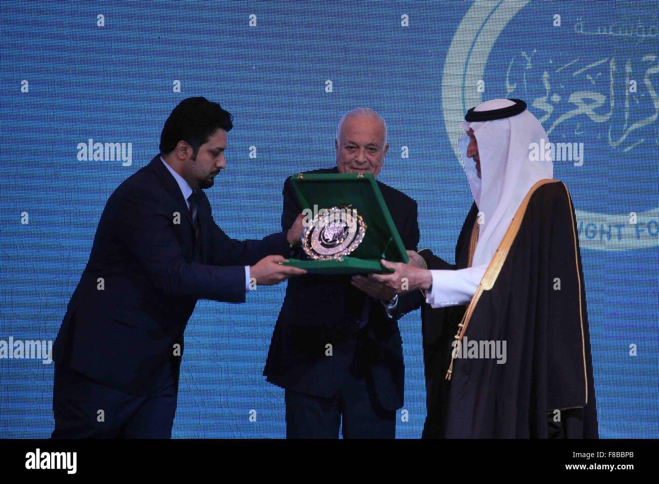 Cairo, Egypt. 7th Dec, 2015. Secretary-General of Arab league Nabil al ...