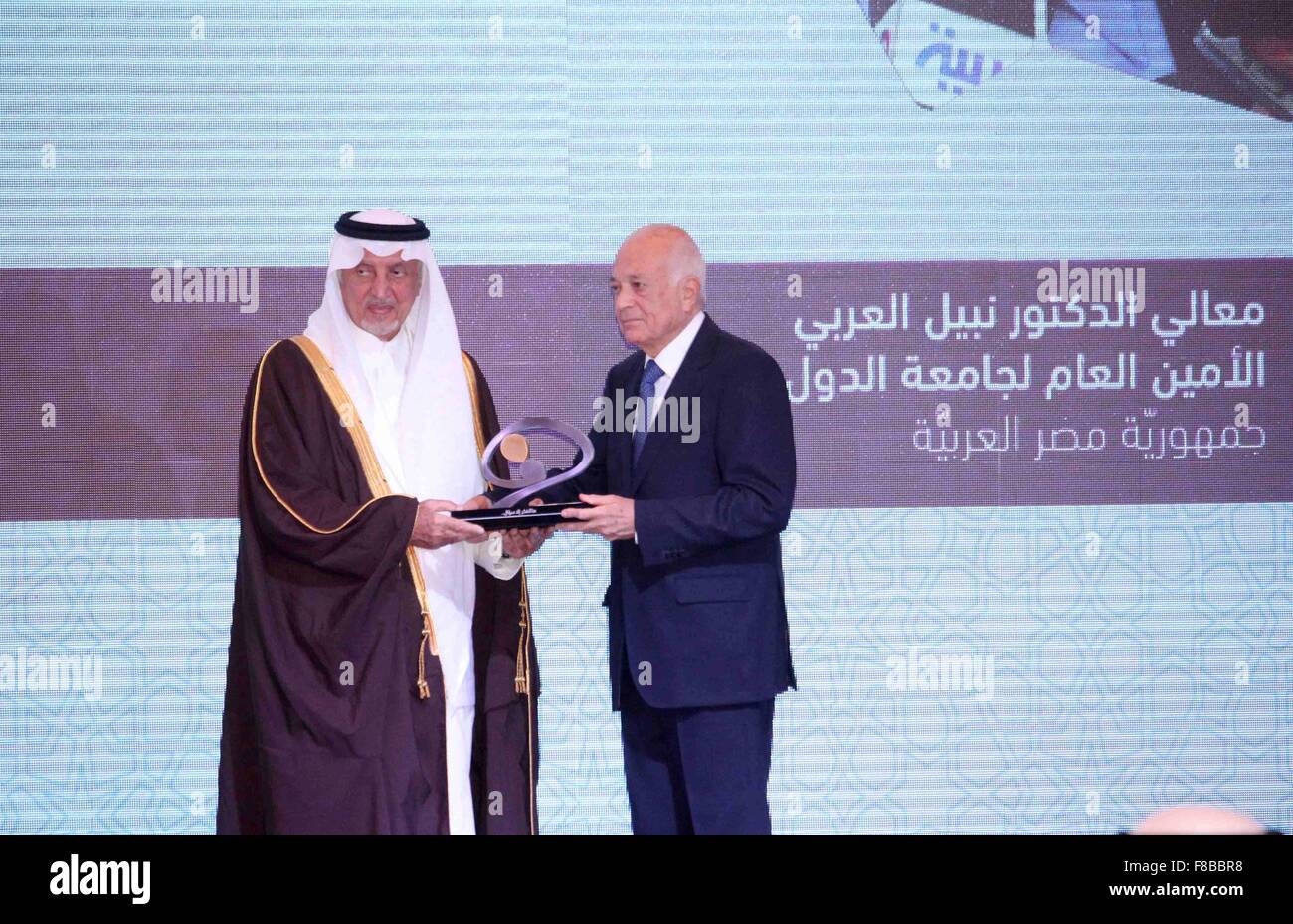 Cairo, Egypt. 7th Dec, 2015. Secretary-General of Arab league Nabil al ...