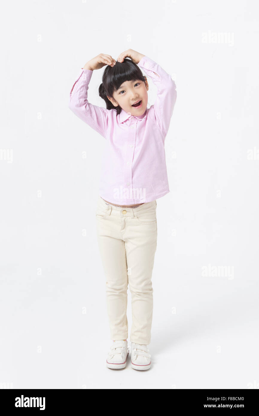 Hands above her head hi-res stock photography and images - Alamy