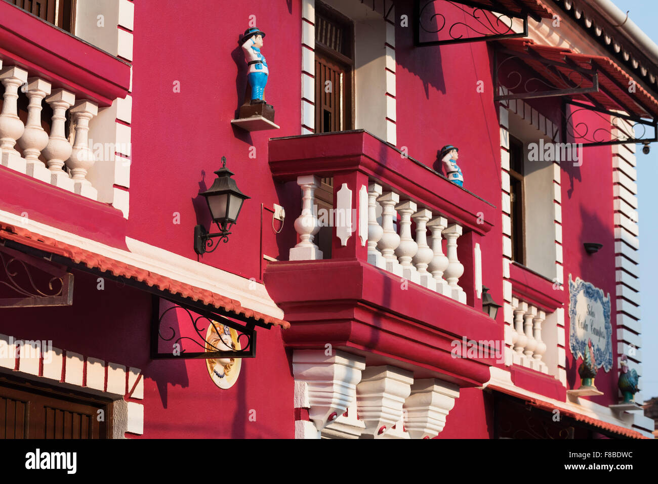 Traditional style house, Portuguese Quarter Fontainhas Panjim Goa India ...