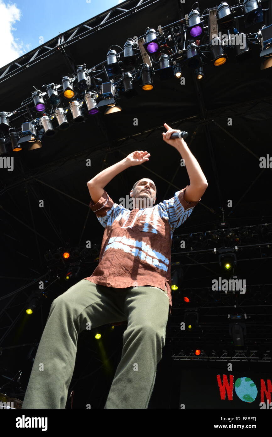 Criolo Brazilian Rapper and Soul Singer, Open Air Stage, WOMAD 2015 ...
