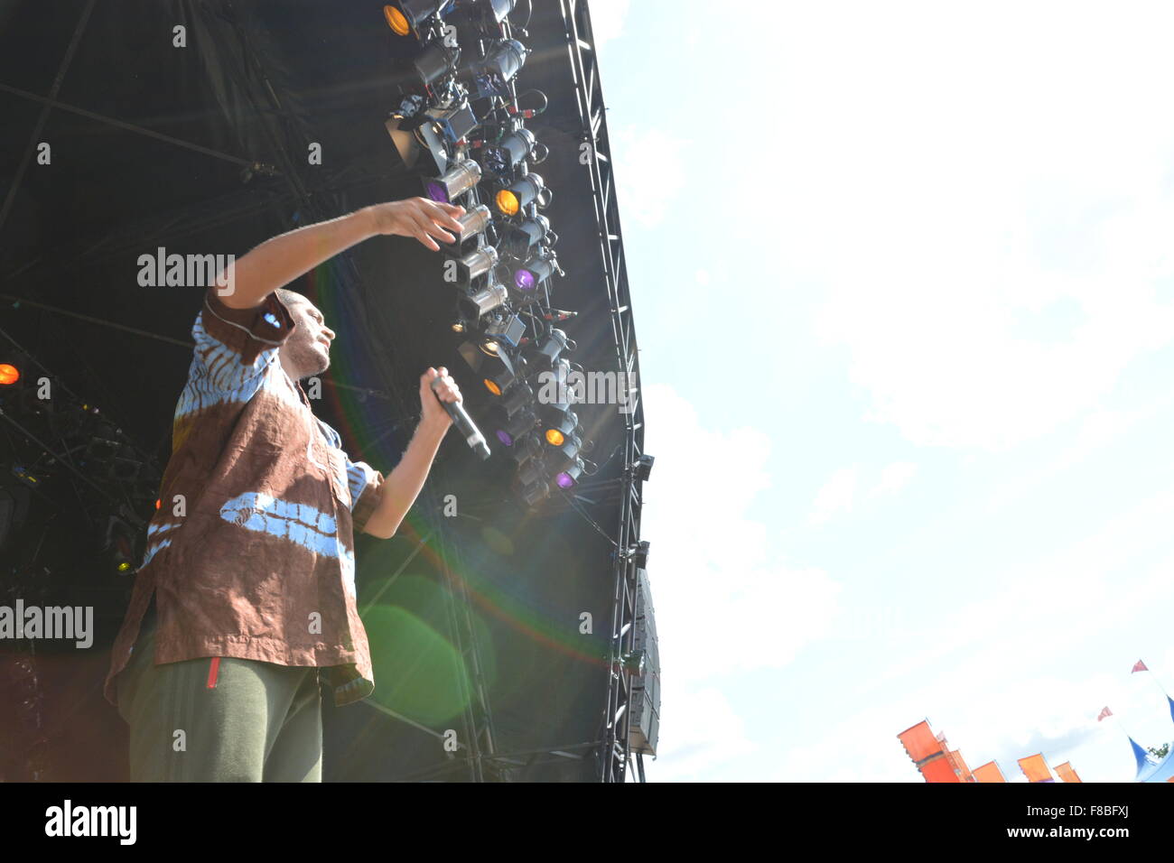 Criolo Brazilian Rapper and Soul Singer, Open Air Stage, WOMAD 2015 ...