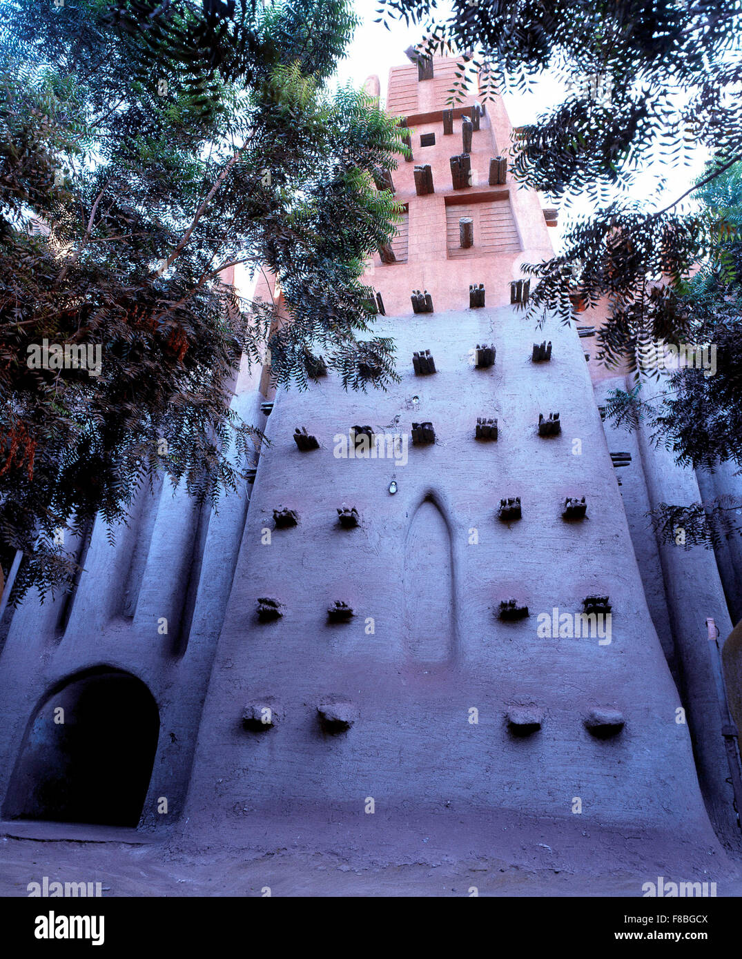 Grand Mosque of Mopti (also known as Komoguel Mosque), Mali Stock Photo ...