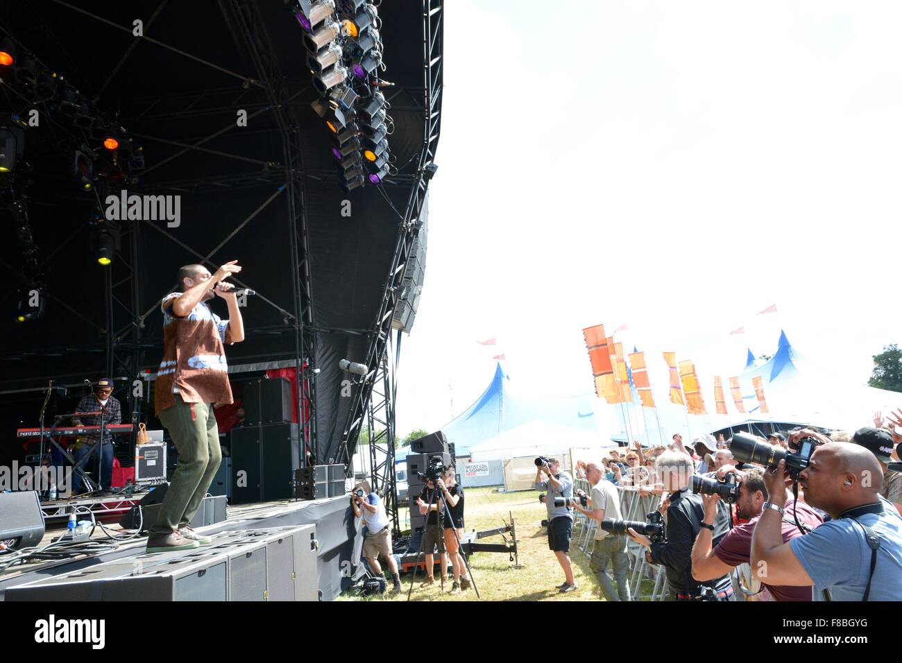 Criolo Brazilian Rapper and Soul Singer, Open Air Stage, WOMAD 2015 ...