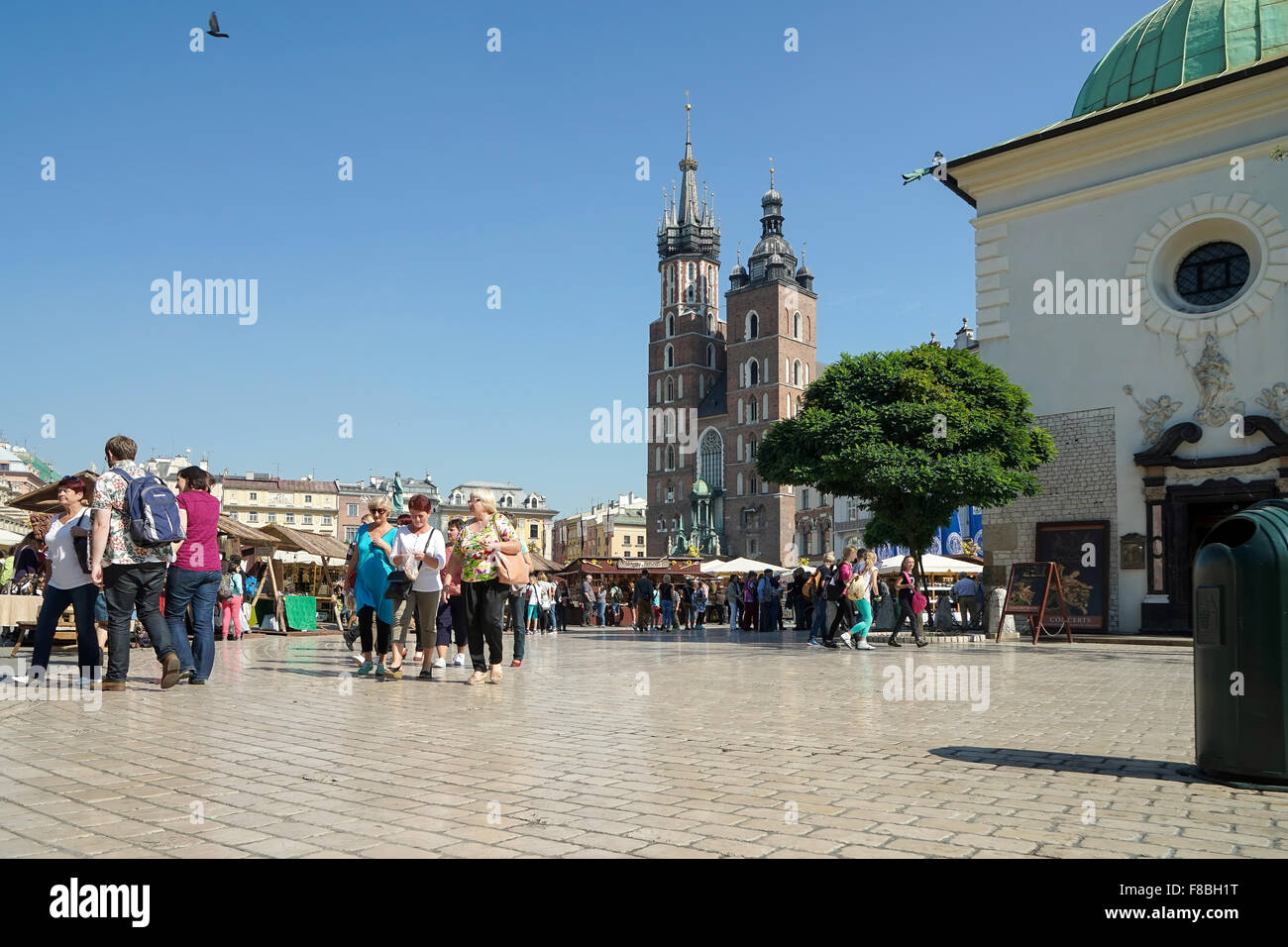 Main Market Square in Krakow Stock Photo - Alamy