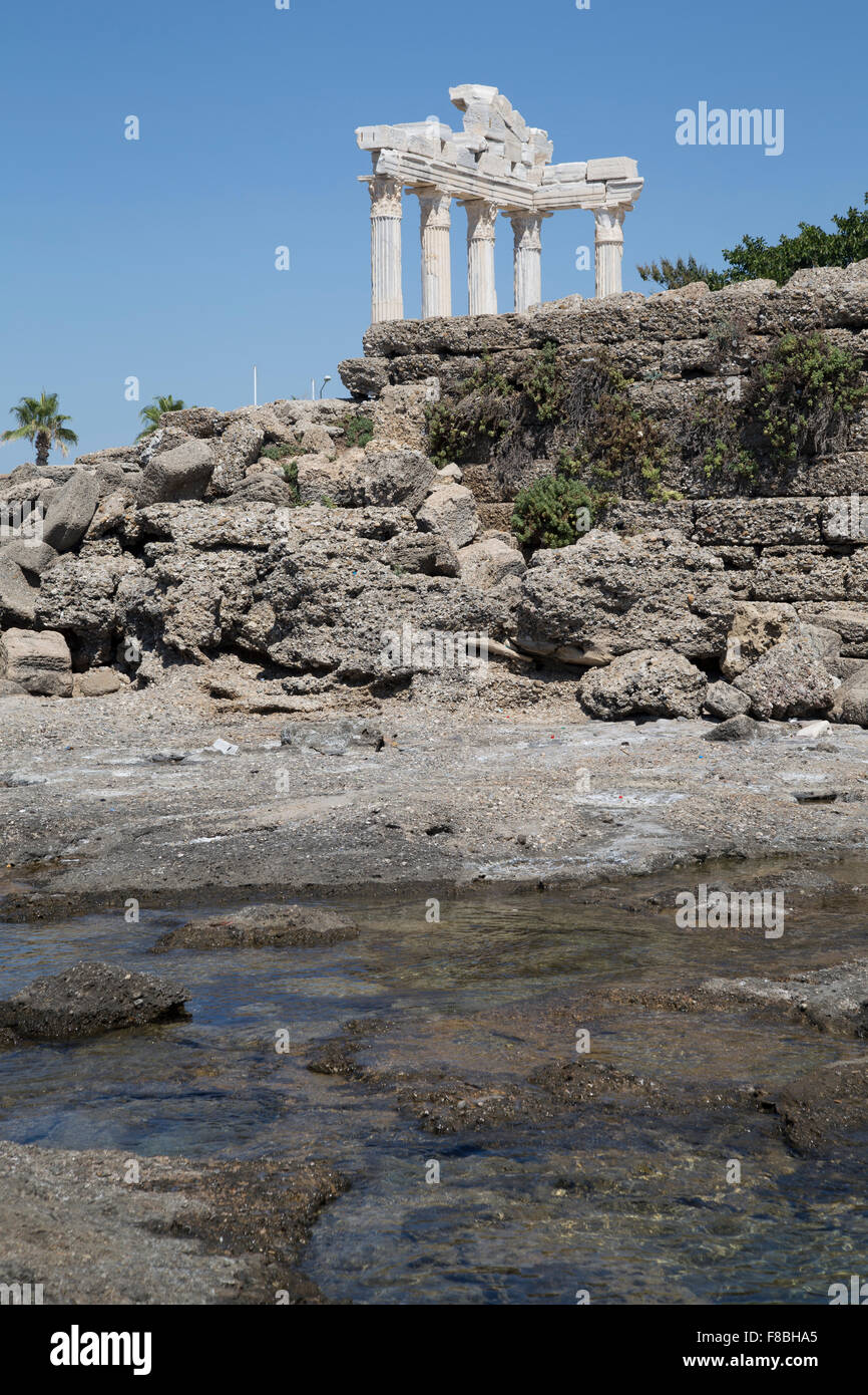 Temple of Apollo, Side, Side Belediyesi, Antalya, Turkey Stock Photo ...