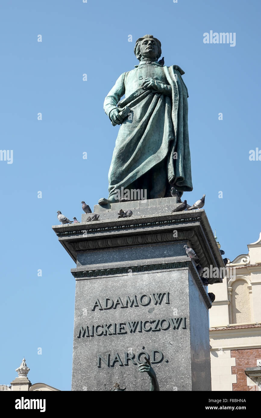 Adam mickiewicz bronze monument hi-res stock photography and images - Alamy