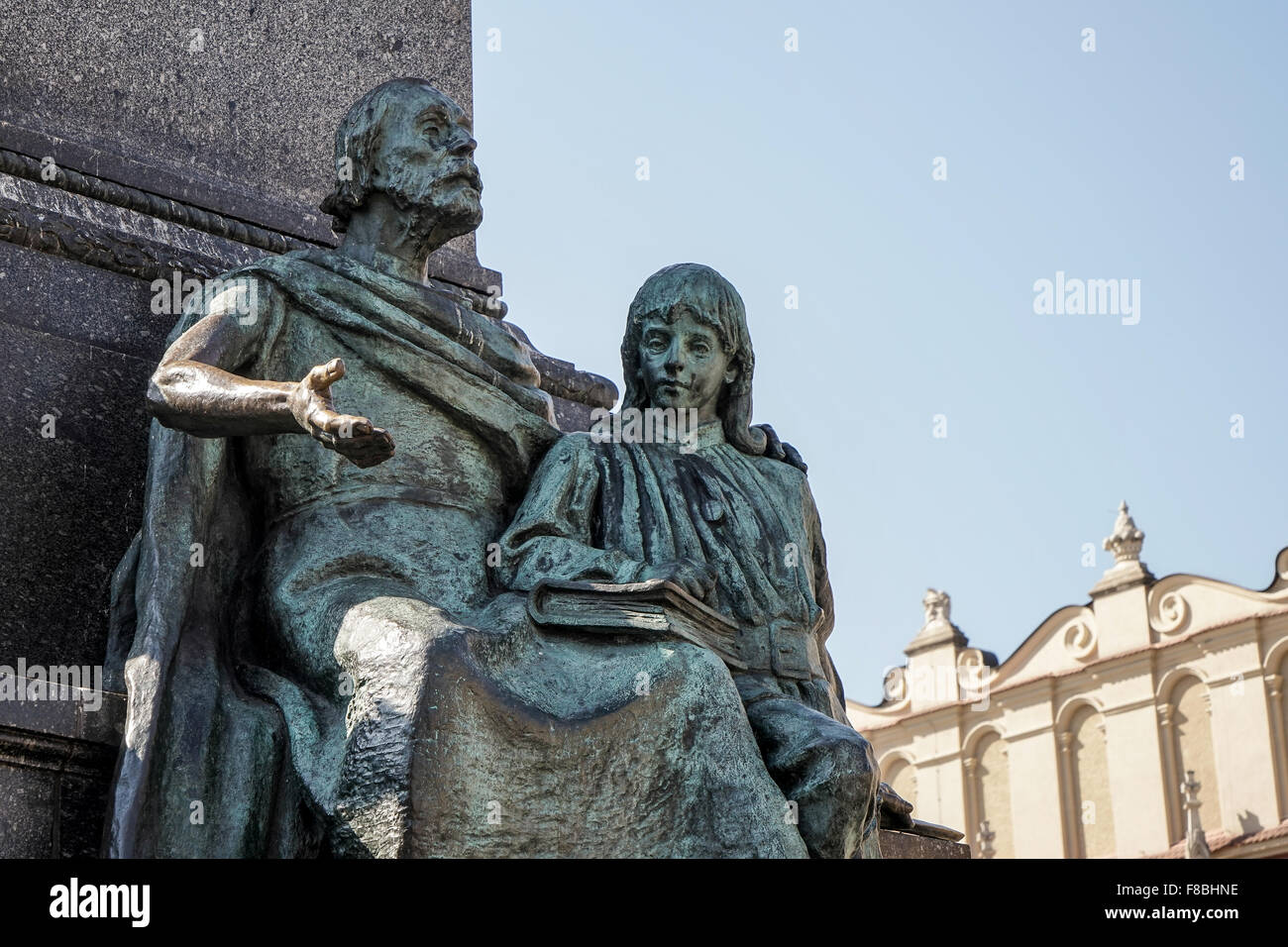 Adam Mickiewicz Monument in Krakow Stock Photo - Alamy