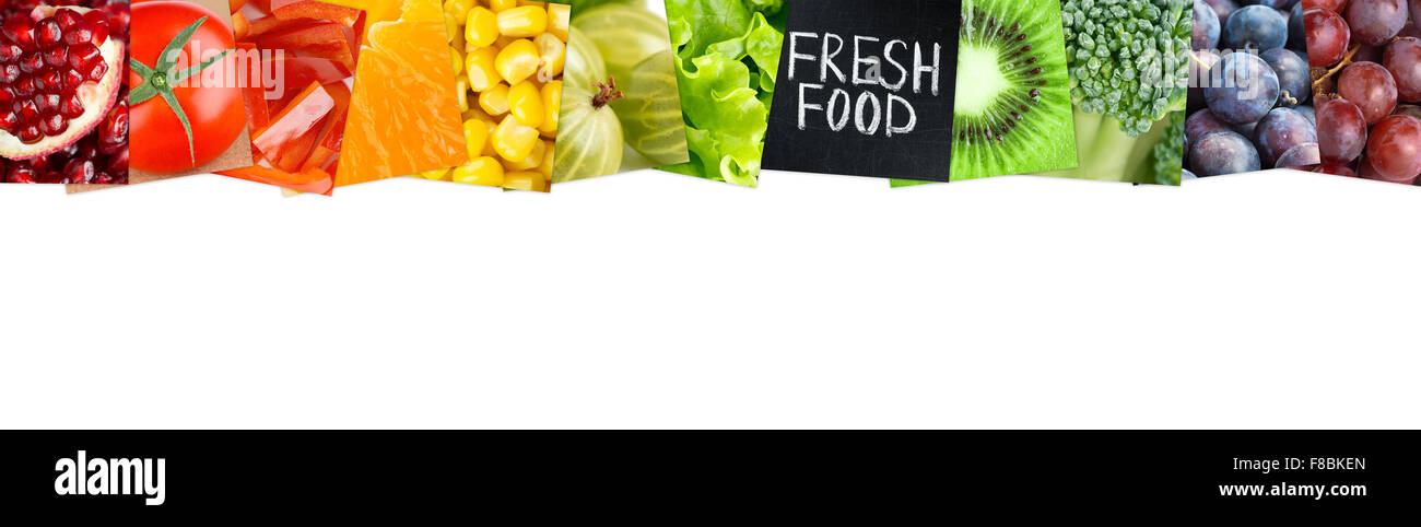 Fruits and vegetables concept. Fresh food Stock Photo - Alamy