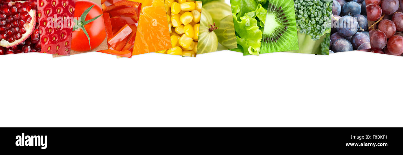 Fresh color fruits and vegetables. Healthy food Stock Photo - Alamy