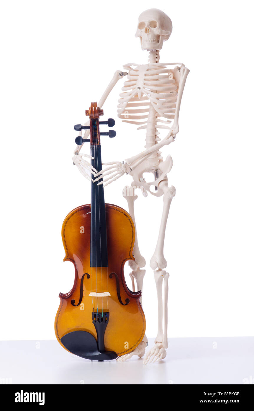 Skeleton playing violin hi-res stock photography and images - Alamy