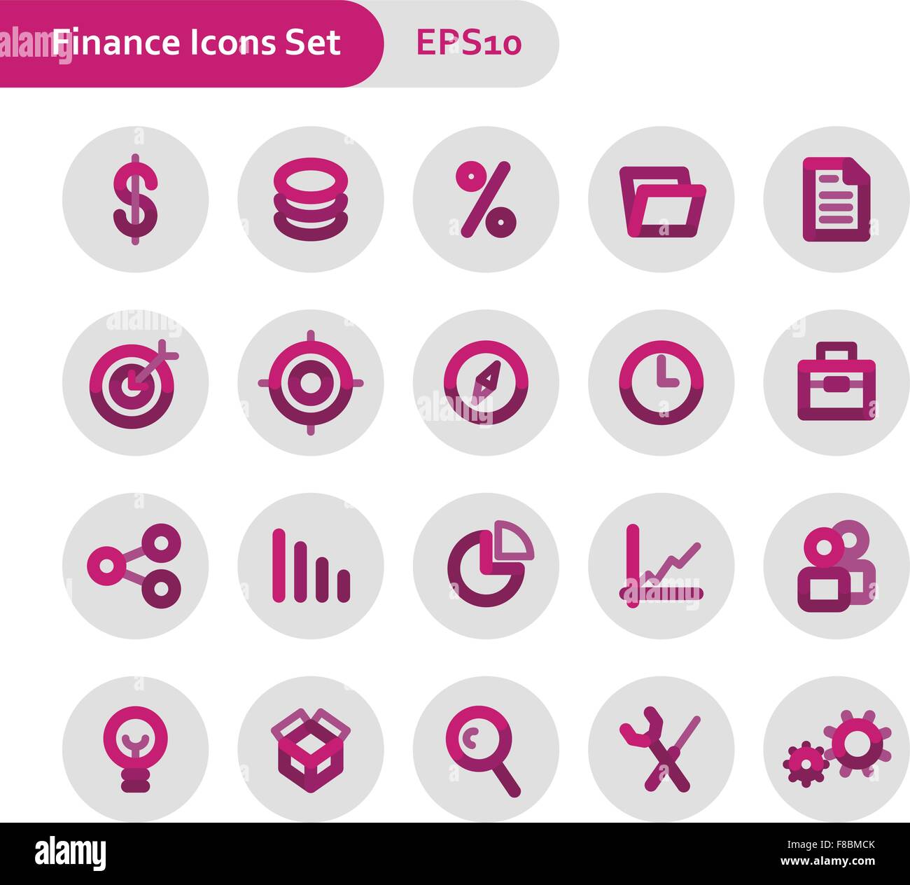 Finance icons set Stock Vector Image & Art - Alamy